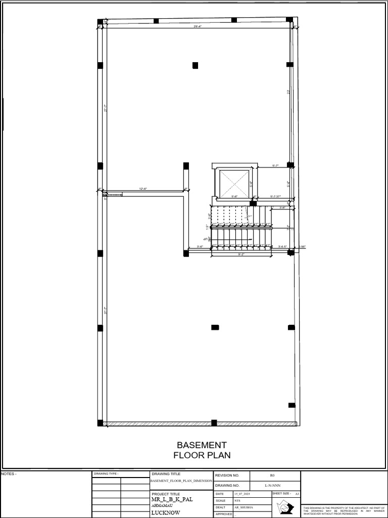 Basement Floor Plan Dimension | PDF