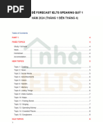 IELTS Speaking Forecast Q1 2025 | PDF