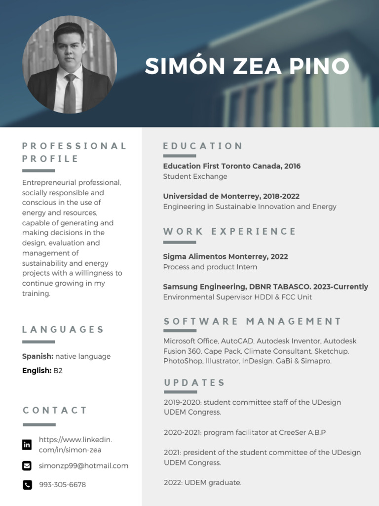 CV Simon Zea 2023 | PDF