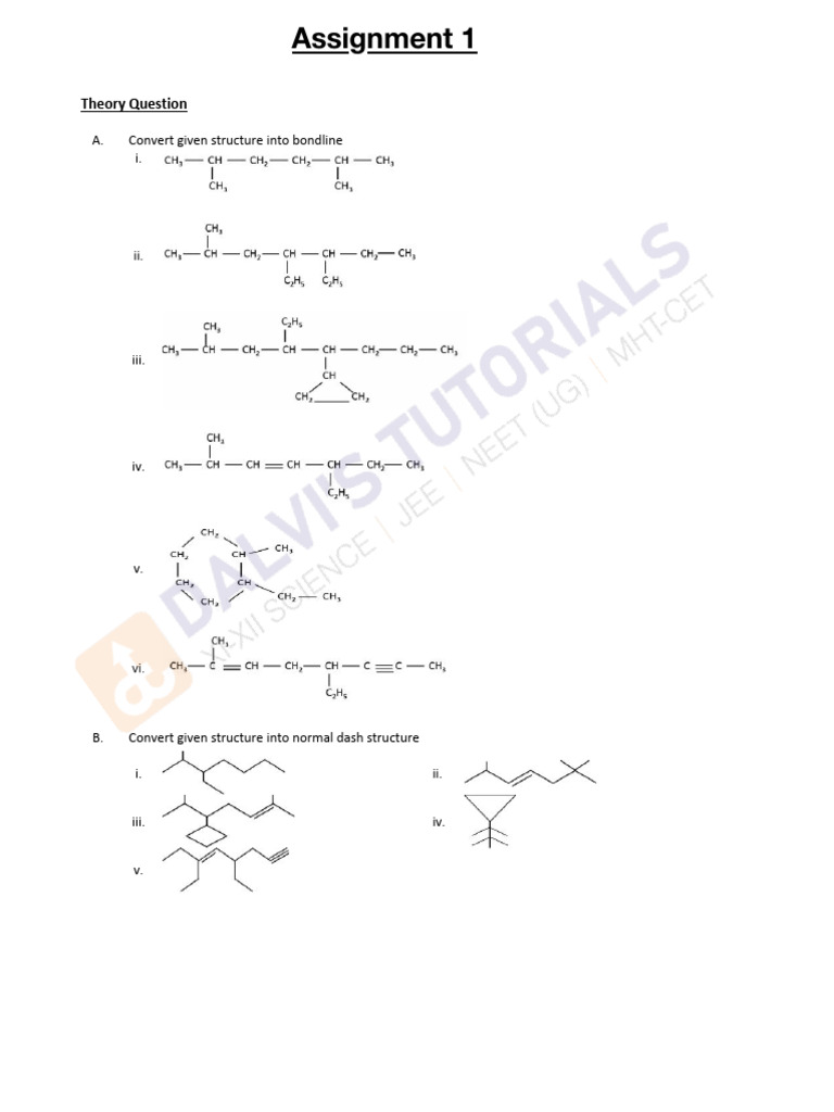 Fundamentals of Organic Chemistry and IUPAC Assignments-1 | PDF