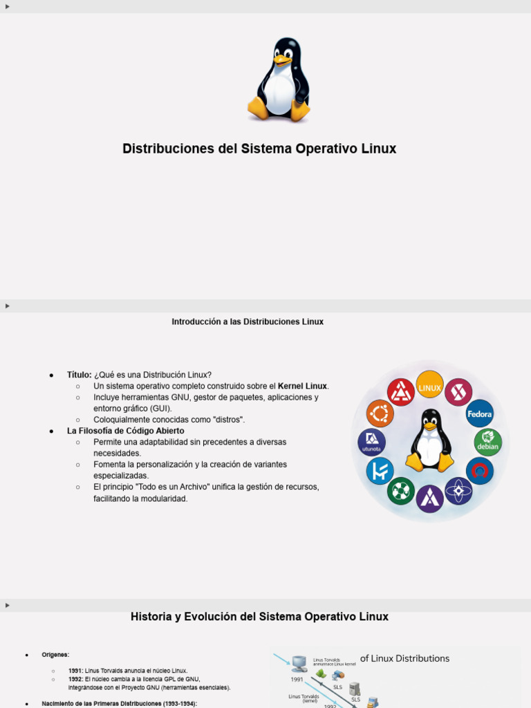 Distribuciones Linux | PDF | Distribución de Linux | Software