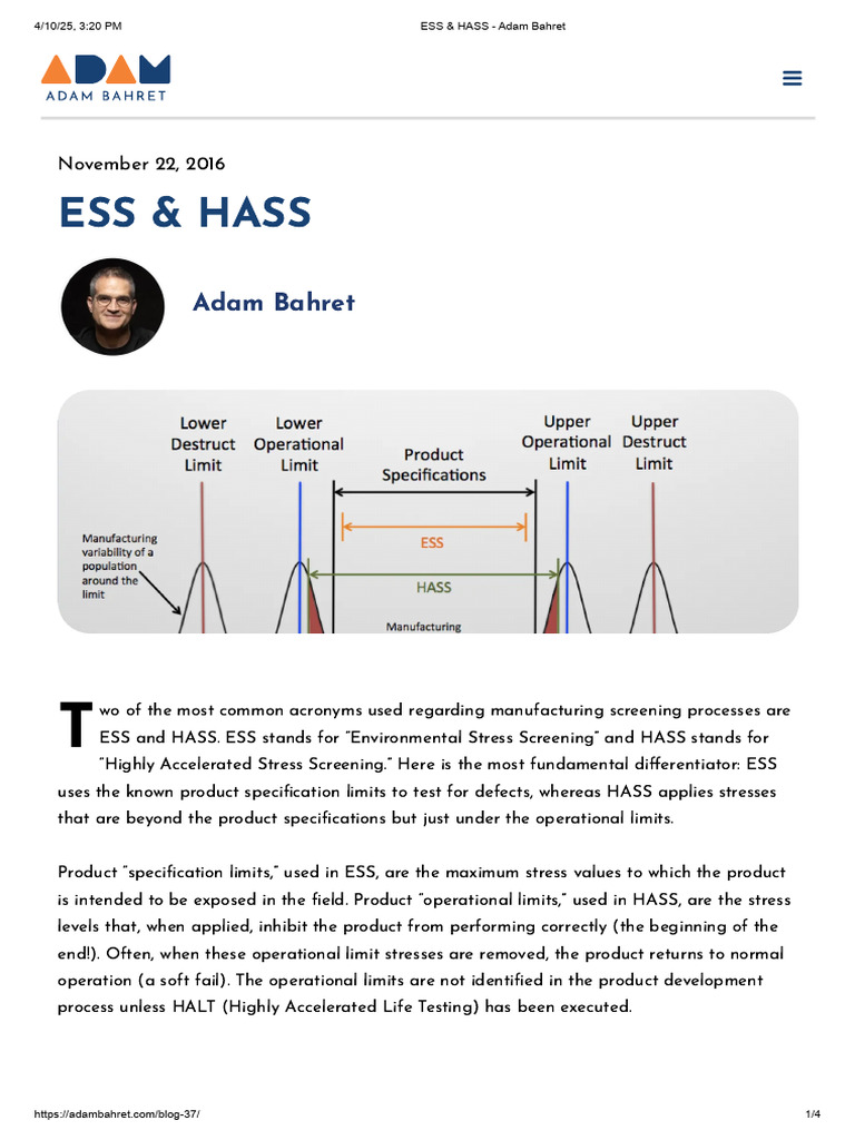 Ess & Hass - Adam Bahret | PDF | Mechanical Engineering | Software Quality