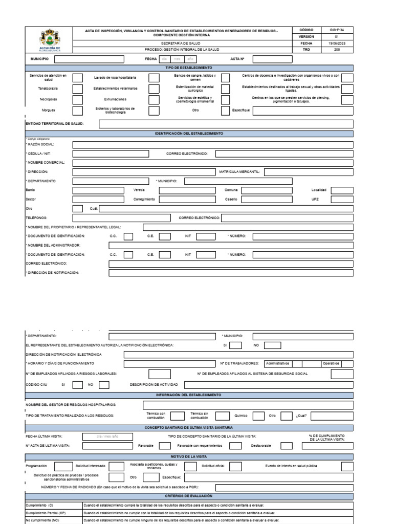 GIS-F-34 V01 Acta Inspeccion Vigilancia Control Sanitario Generadores ...