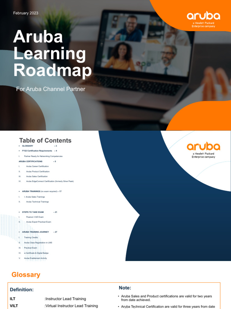 Aruba Certification Roadmap for Partners | PDF | Password | Educational ...