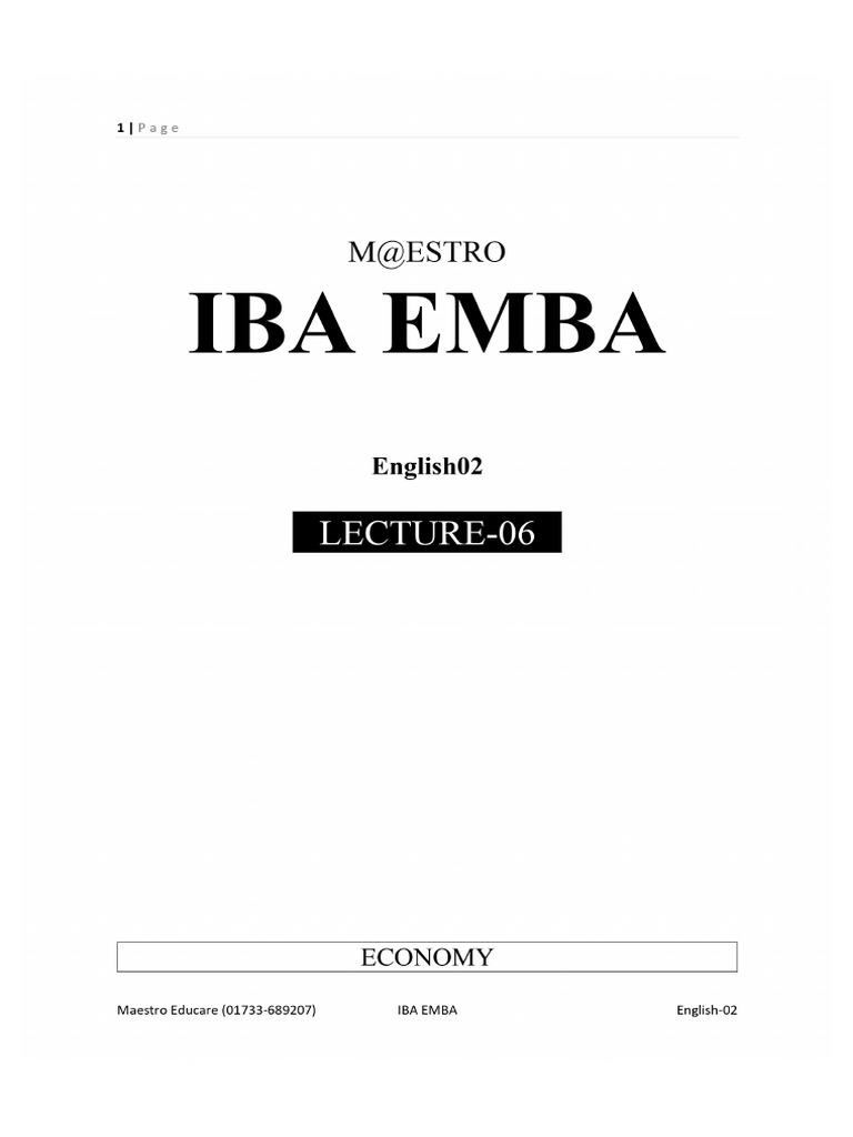 English 02 Lecture 06 | PDF
