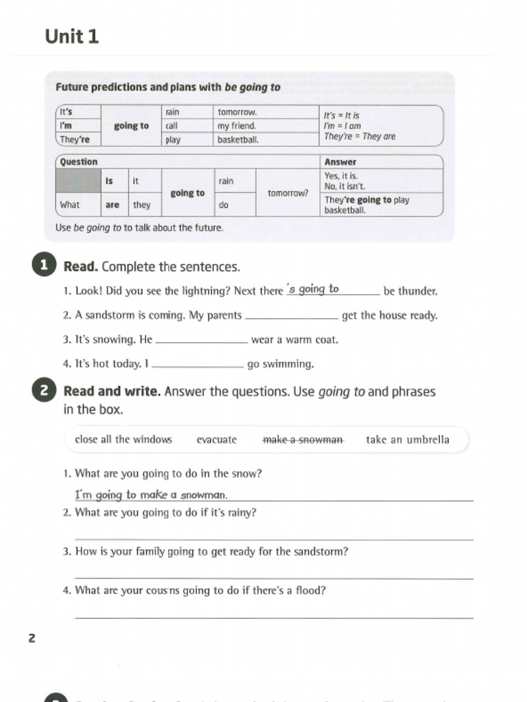 Be Going To | PDF