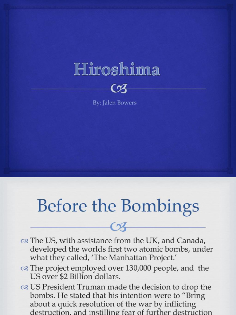 About Hiroshima and Nagasaki | PDF