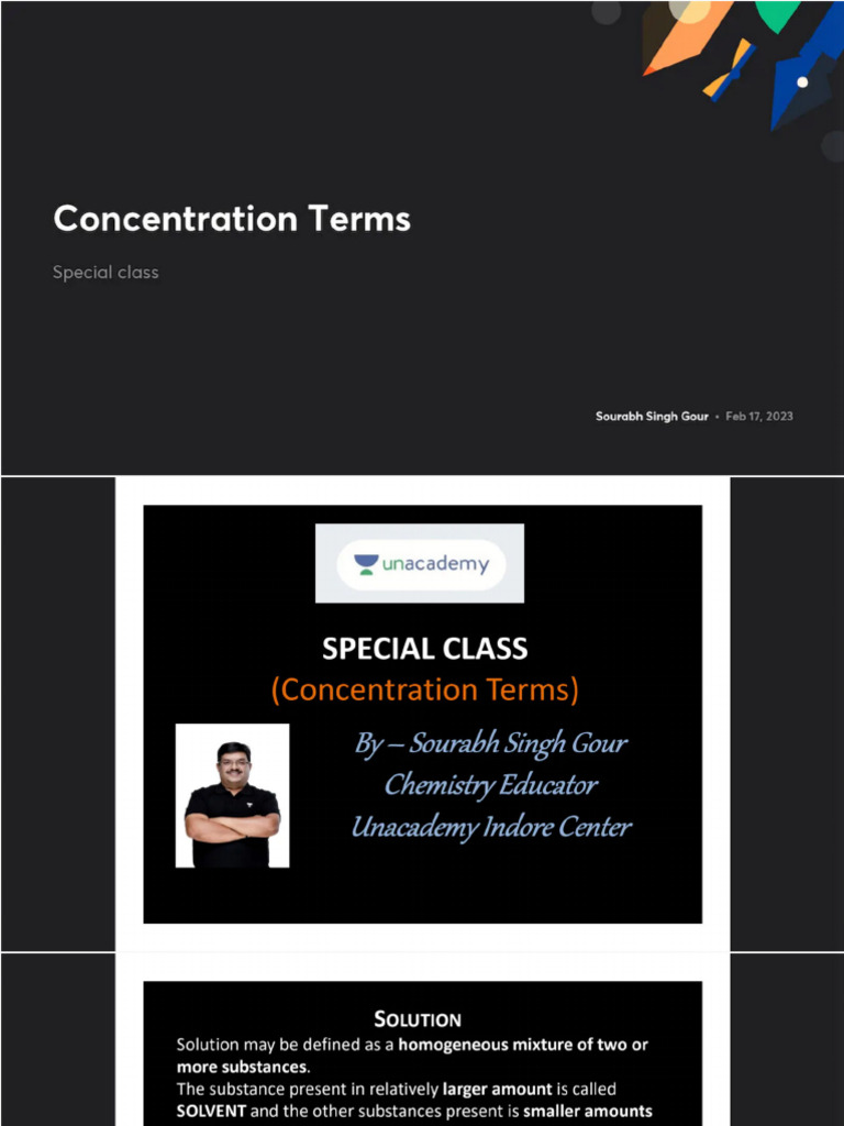 Concentration Terms No Anno | PDF