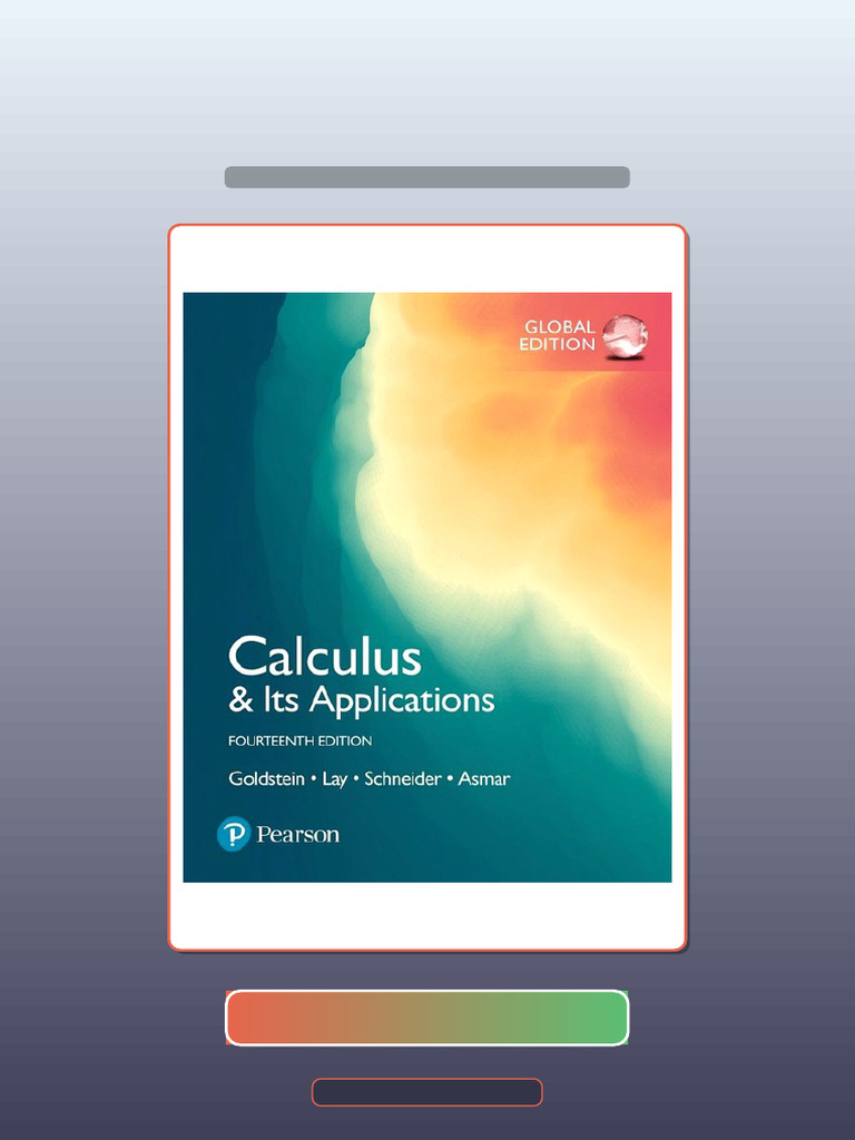 Calculus Its Applications 14e 14th Global Edition Ebook and TestBank ...
