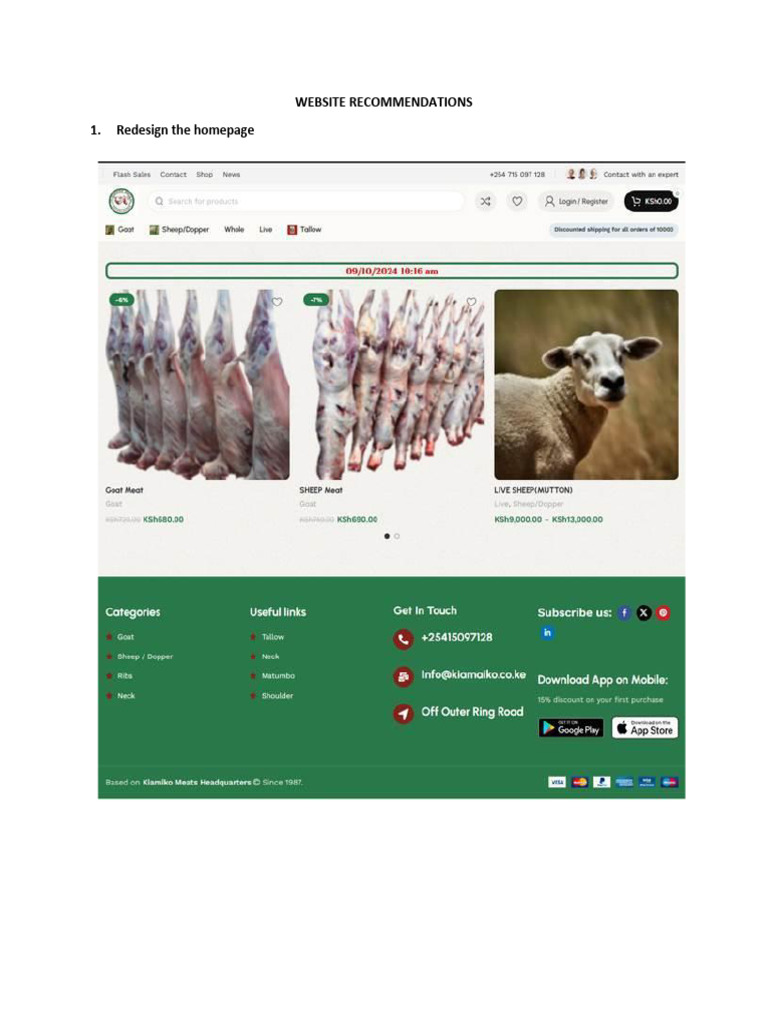 Kiamaiko Website Recommendations | PDF