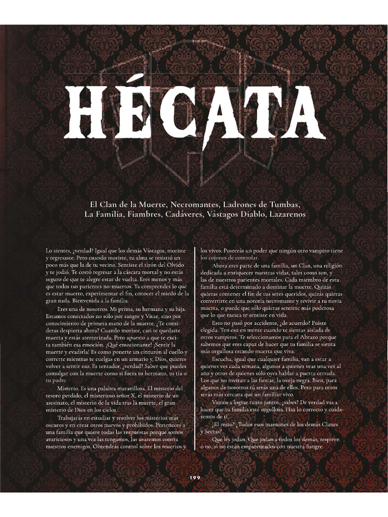 El Clan Hécata y sus secretos | PDF
