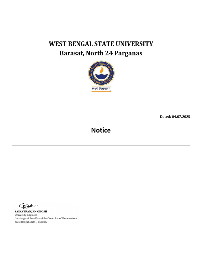 Notice For Practical Examination CBCS Semester - II & IV, 2025 | PDF