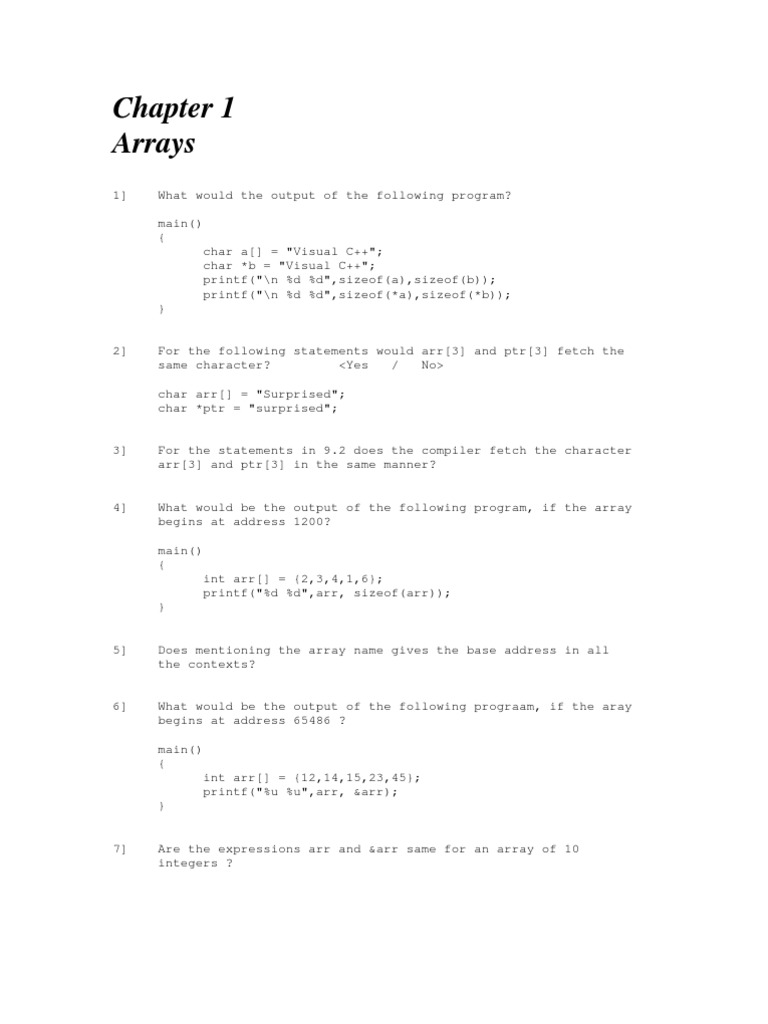 Test Your C Skills Yashwant Kanitkar Pdf C Programming Language