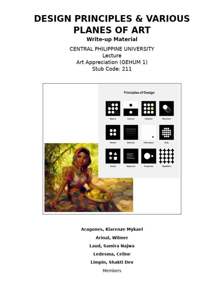 Design Principles in Art Composition | PDF | Symmetry | Composition ...