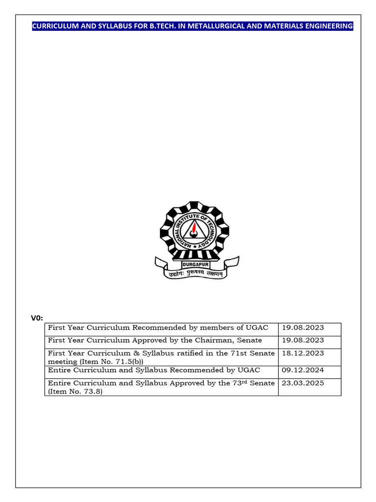 Metallurgy Syllabus | PDF | Pointer (Computer Programming) | Integral