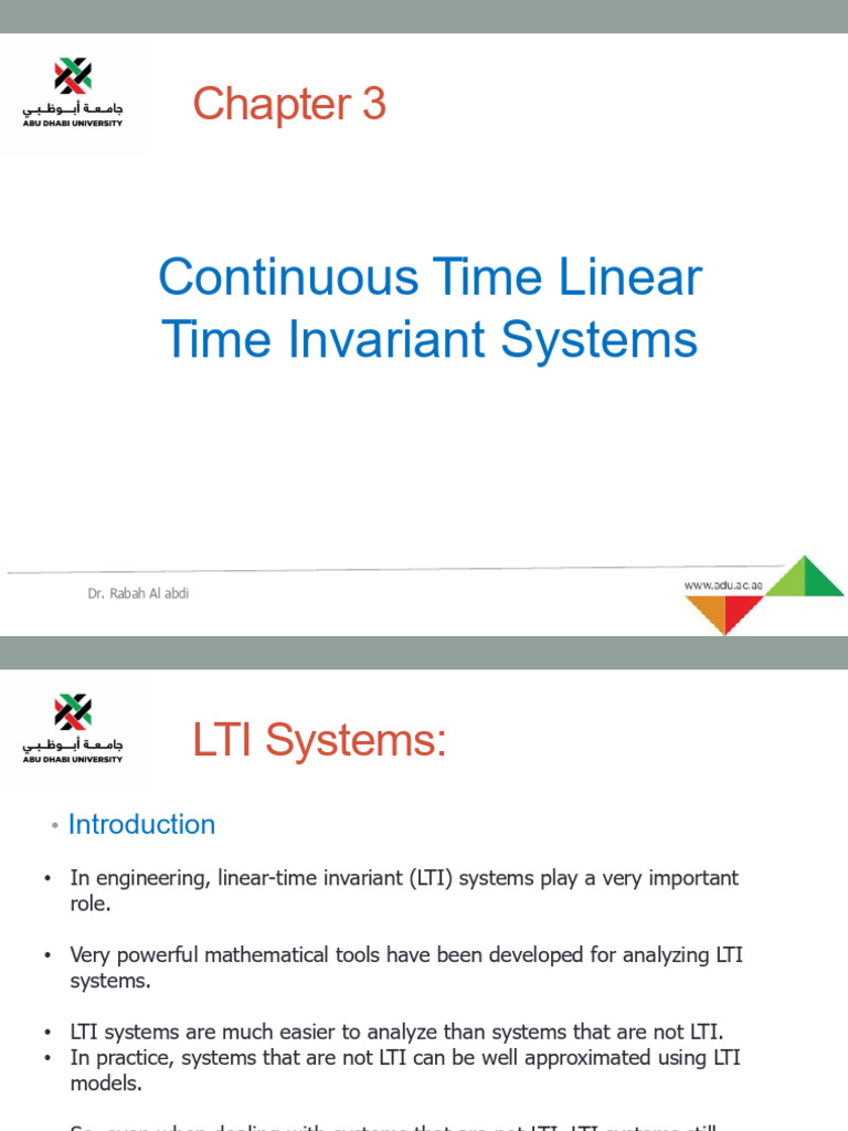 Topic 3 LTI Systems (1) 1 17 | PDF | Convolution | Digital Signal Processing