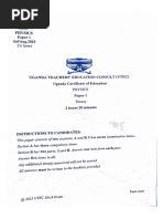 Utec Uce 2025 Chemistry Paper 1 | PDF