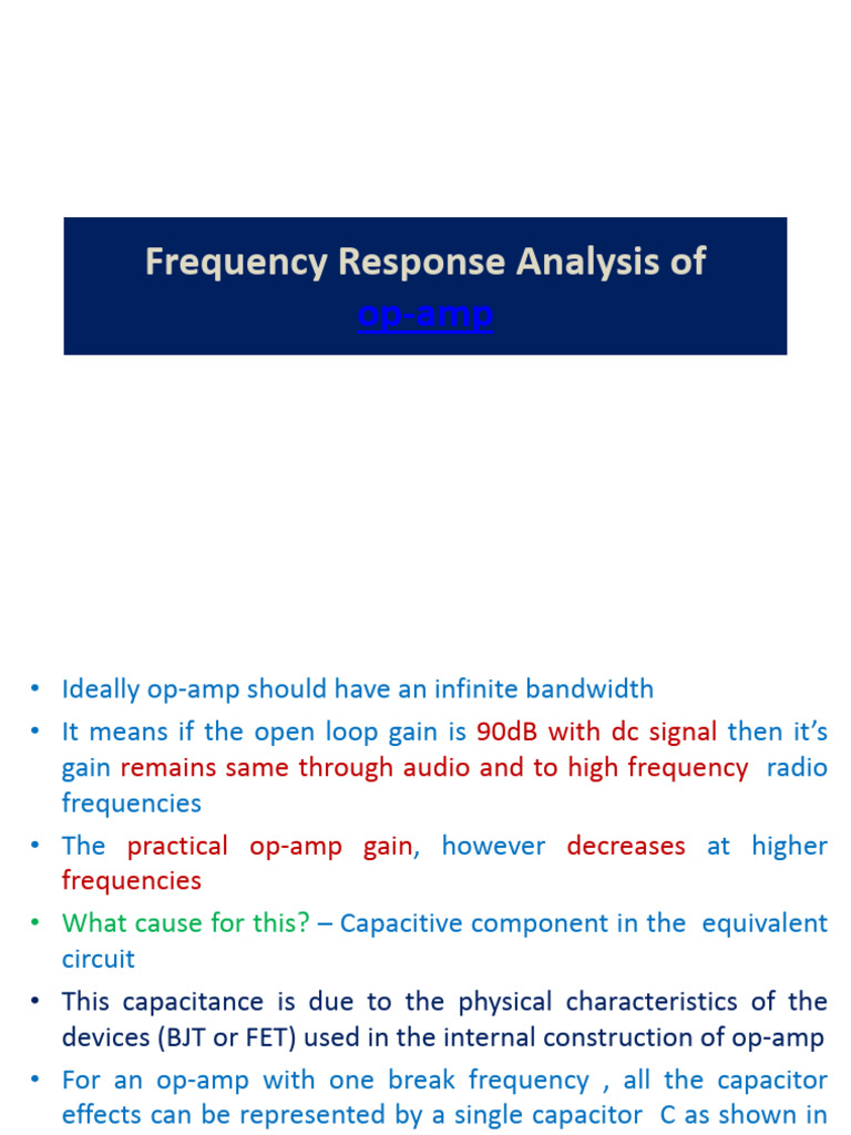 2 - Frequency Response Analysis of Op-Amp | PDF | Operational Amplifier | Electronic Circuits