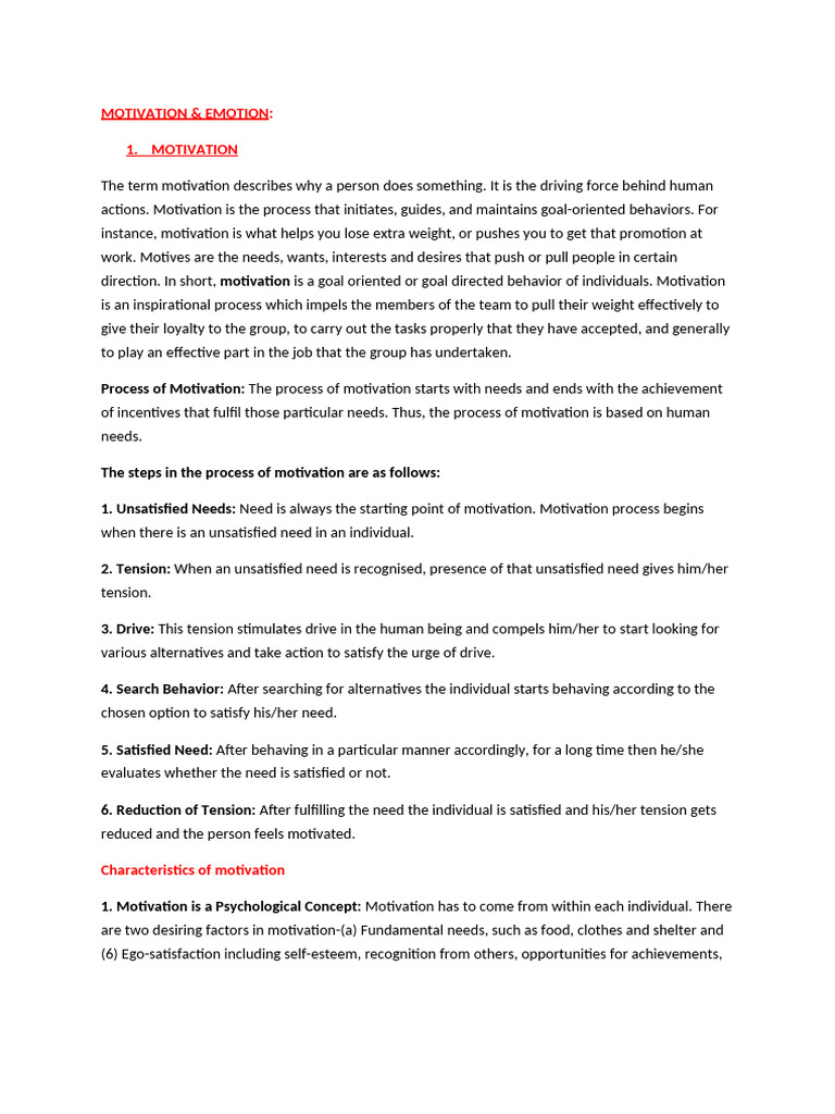 5 - Motivation & Emotion (MMC) | PDF | Emotions | Motivational
