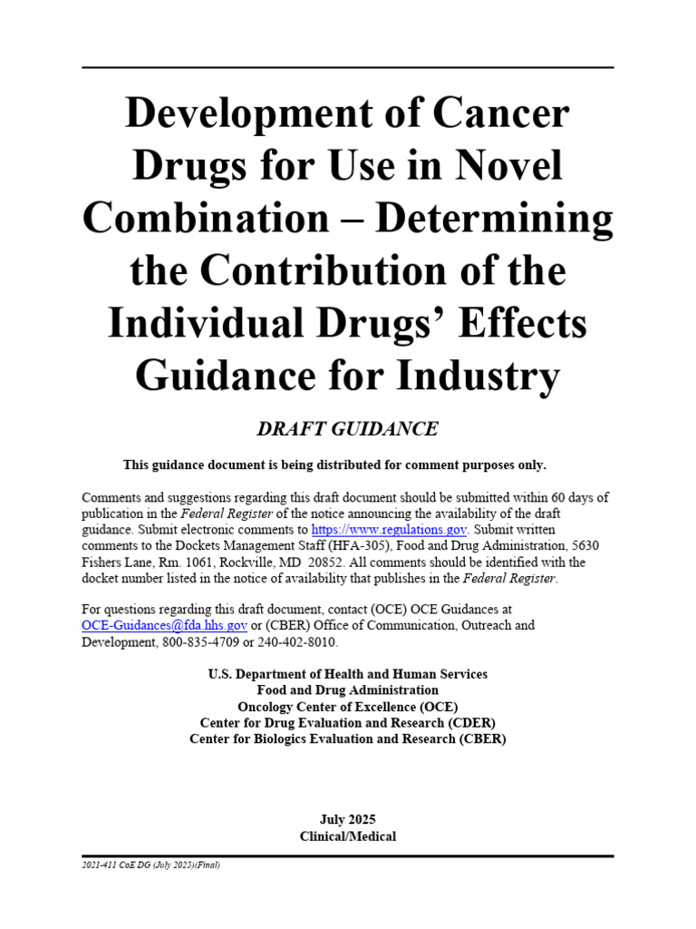 Development of Cancer Drugs For Use in Novel Combination - Determining ...