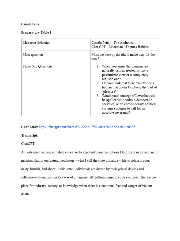 Pena Camila Assignment 3 | PDF | Human Nature | Suffering