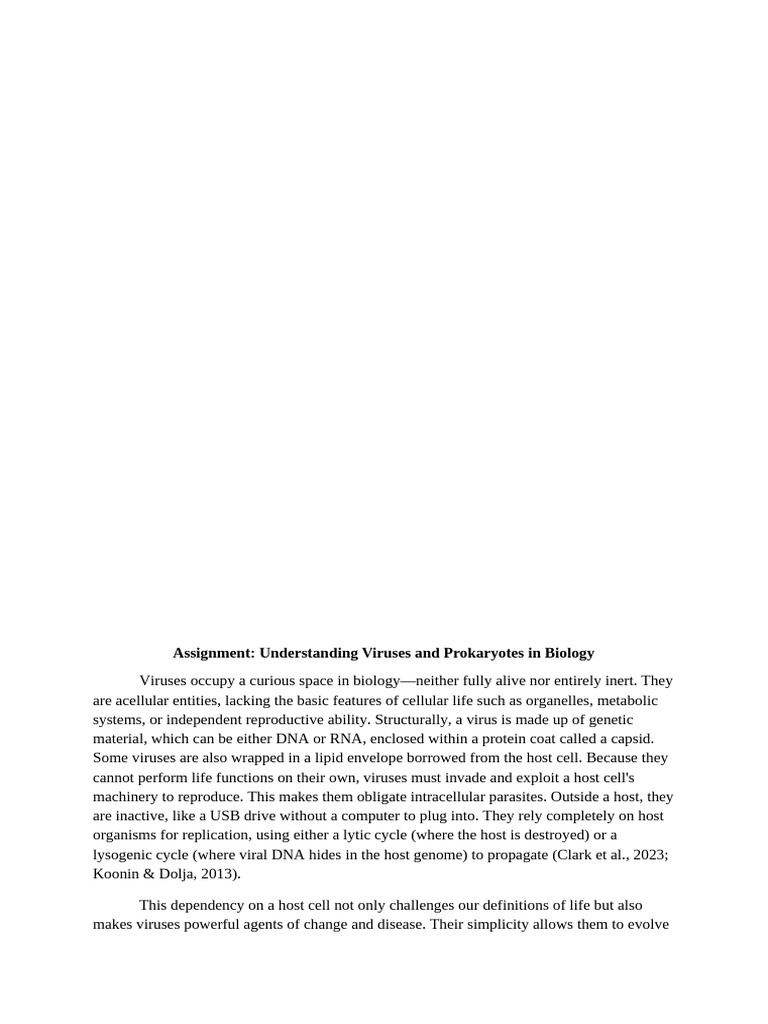 Understanding Viruses and Prokaryotes in Biology (1) .. | PDF | Virus ...