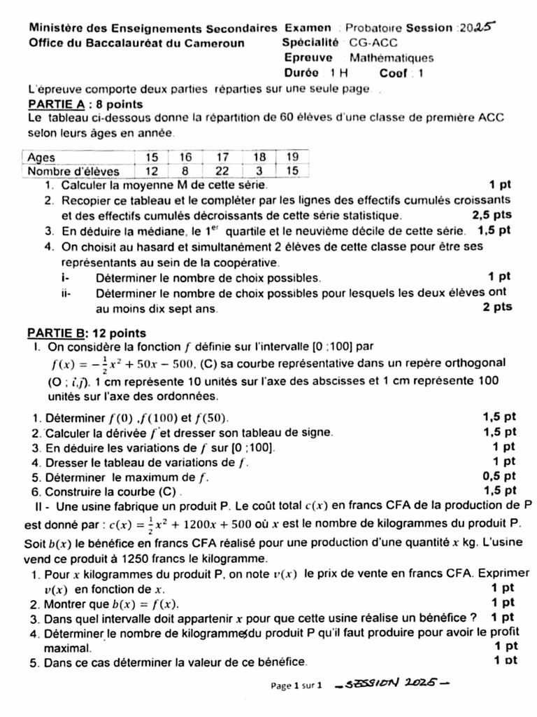 Prob CG Acc 2025 | PDF