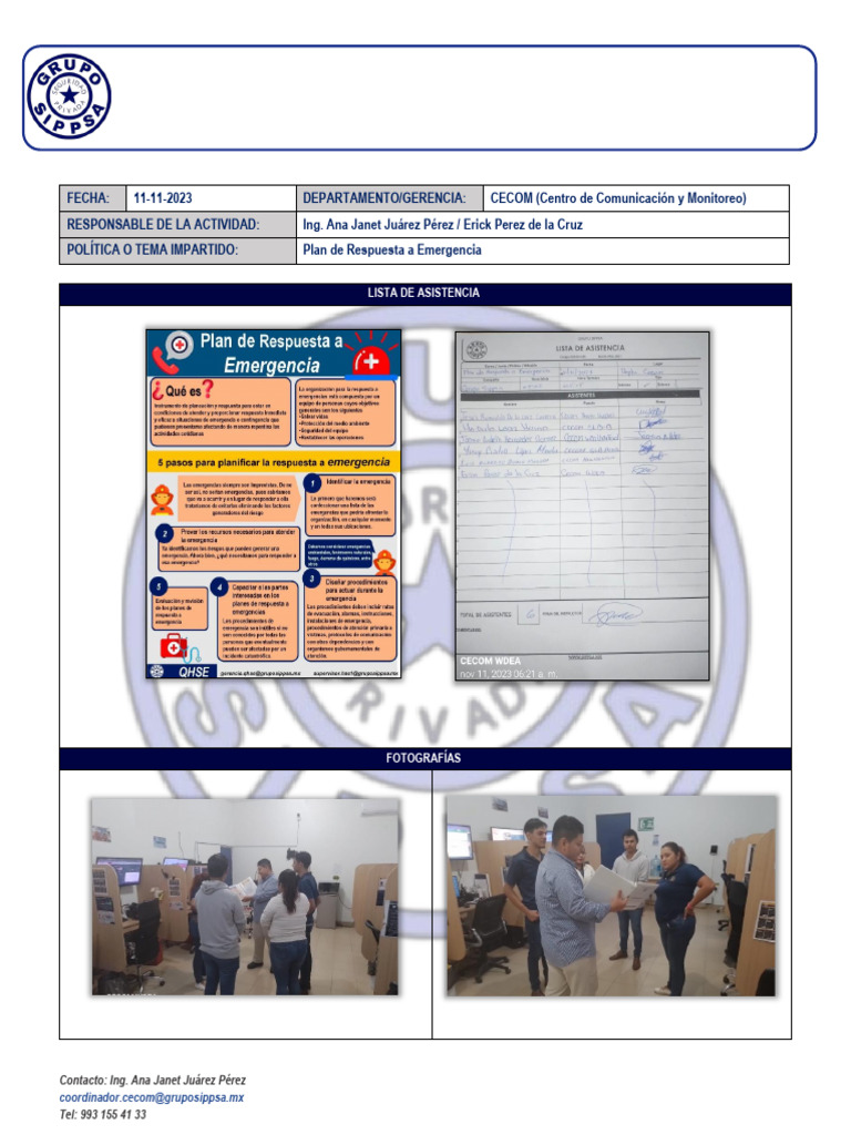 Platicas Qhse - Cecom 11-11-2023 | PDF