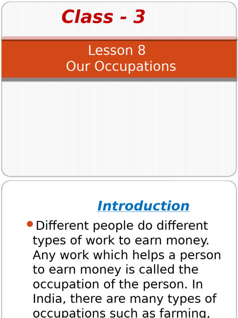 Overview of Indian Occupations | PDF
