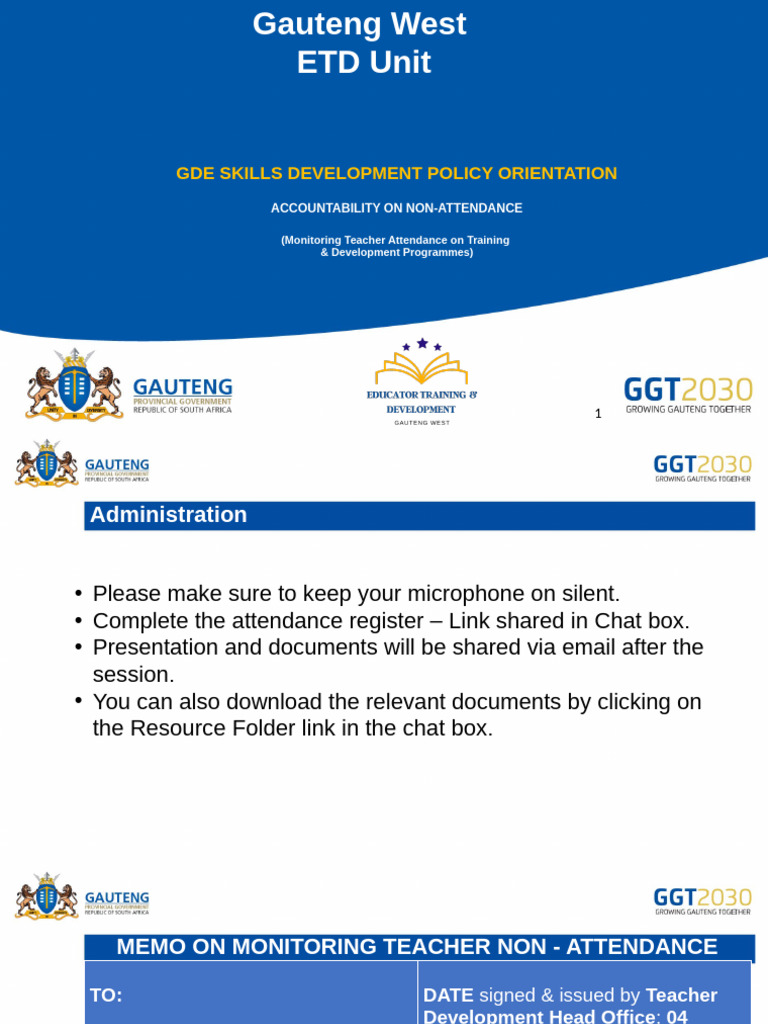 GDE DMS Login and Attendance Policy | PDF | Regulatory Compliance | Policy