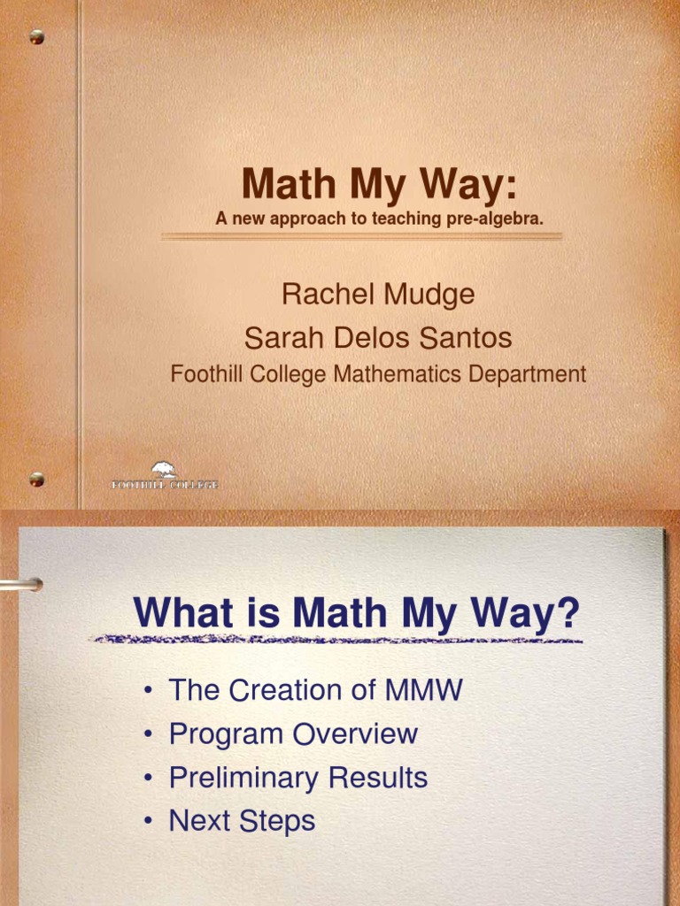 Math My Way | PDF | Percentage | Teaching Mathematics