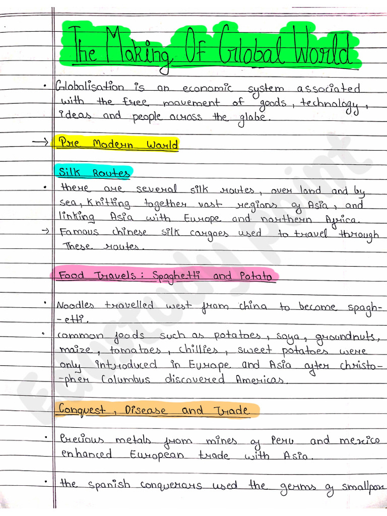 The Making of Global World | PDF