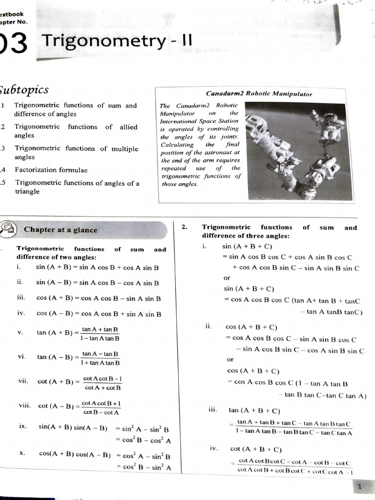 Trigonometric Functions and Formulas | PDF | Trigonometry | Rotation