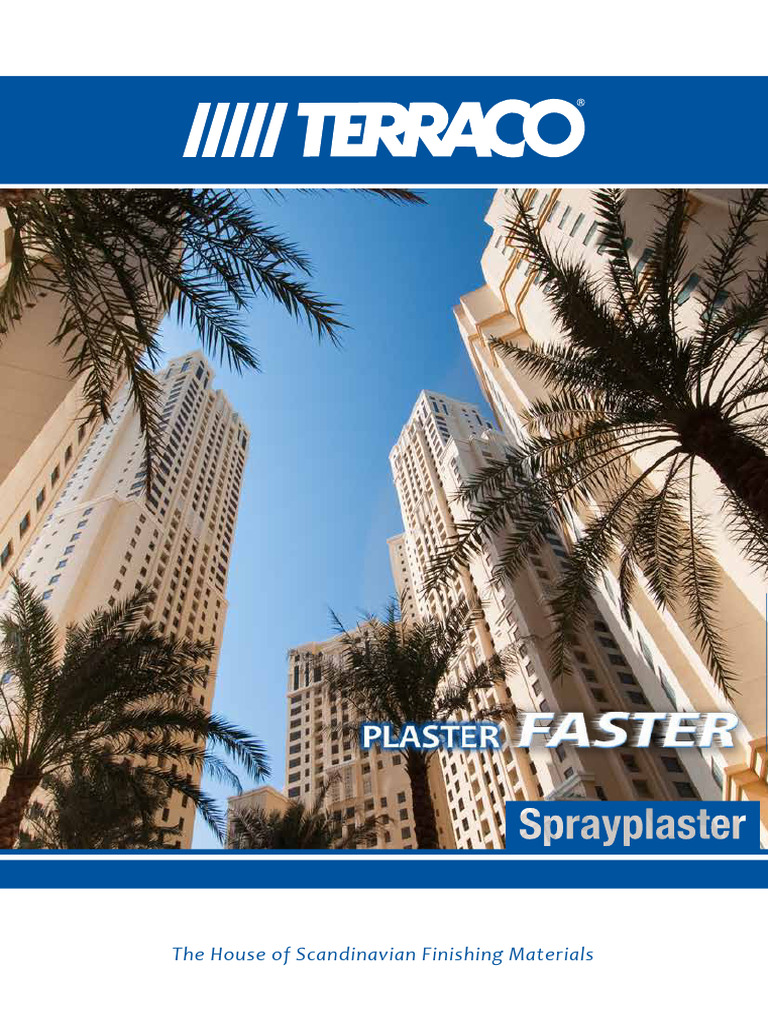 Terraco Spray Plaster Overview | PDF | Plaster | Paint
