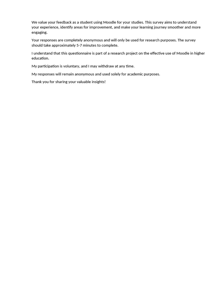 Consent Form Questionnaire | PDF