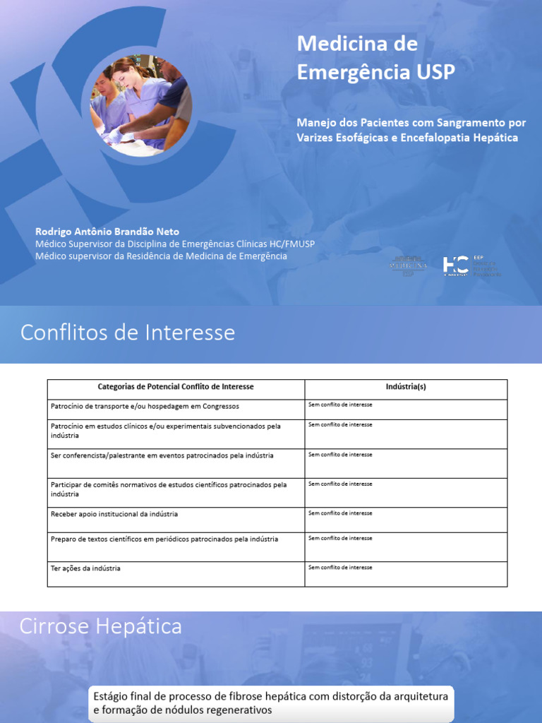 Varizes Esofágicas e Encefalopatia Hepática | PDF | Cirrose ...