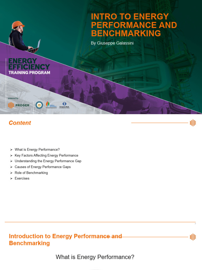 Session 1 - Introduction to Energy Performance and Benchmarking | PDF ...
