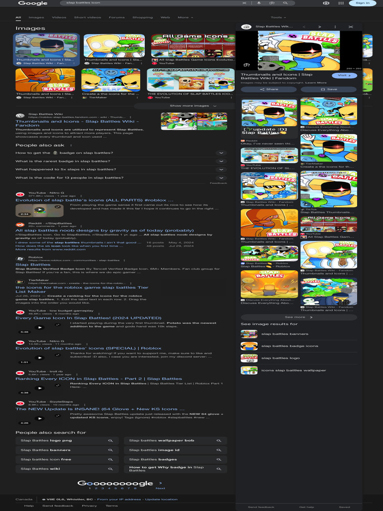 Slap Battles Thumbnails and Icons Guide | PDF | Web 2.0 | Hypertext