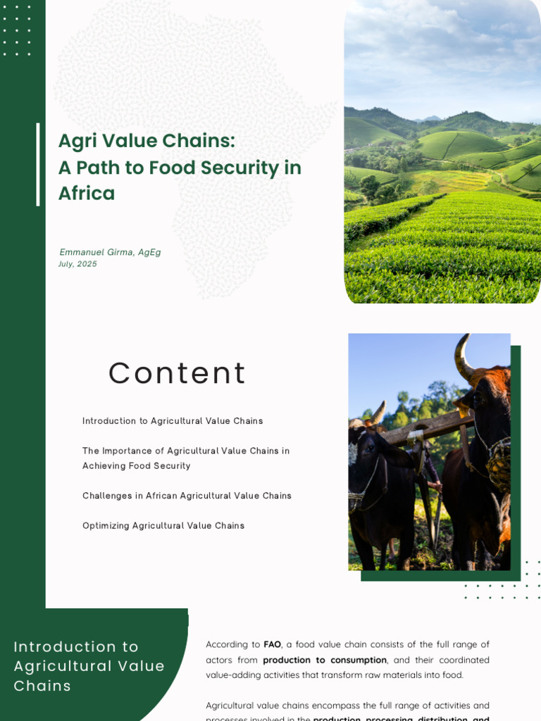 Agri Value Chains-A Path Way For Food Security | PDF | Agriculture | Smallholding