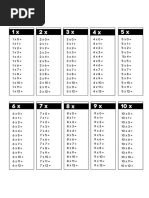 Tabuada 11 Ao 20 | PDF | Teaching Methods & Materials