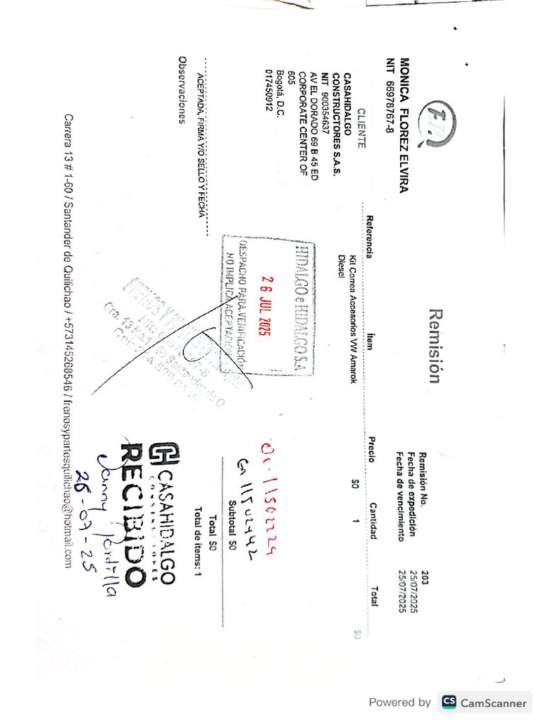 remisión RM203 | PDF