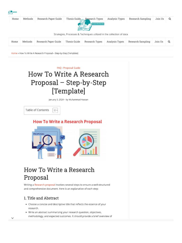 How To Write A Research Proposal - Step-by-Step (Template) | PDF
