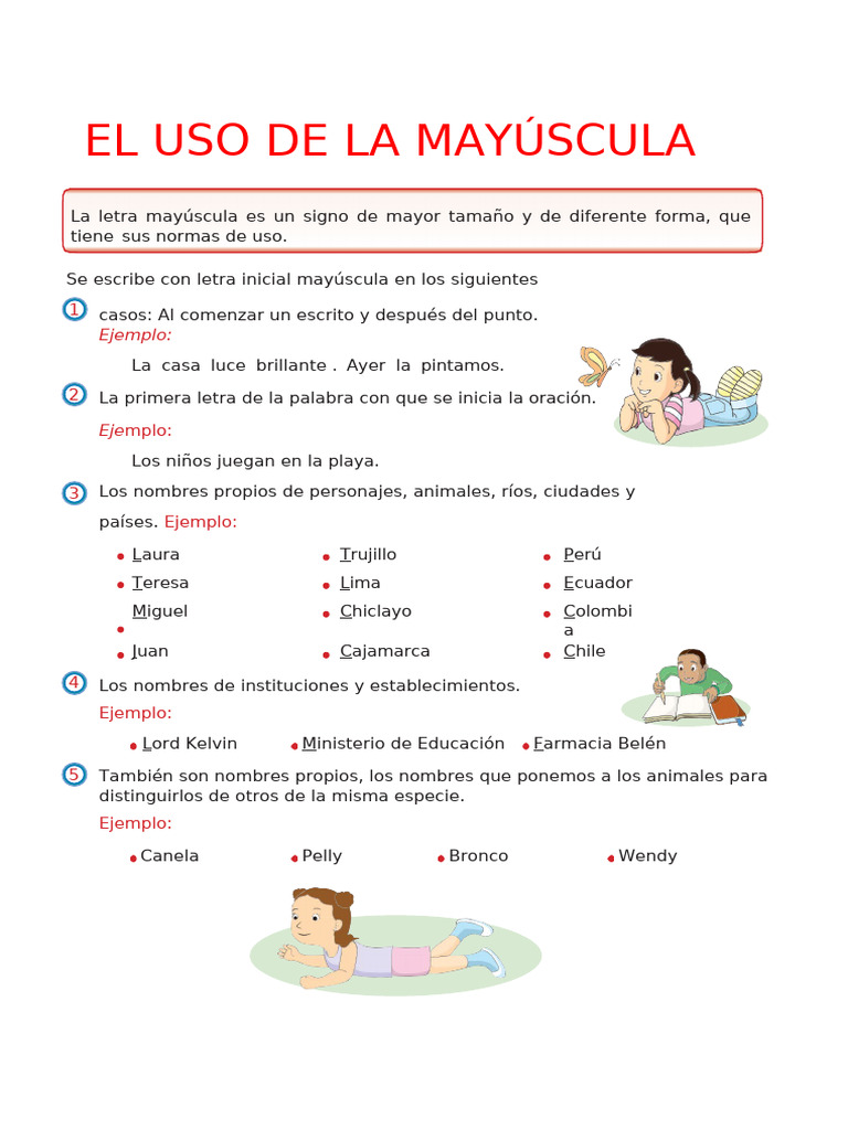Normas del Uso de la Mayúscula | PDF