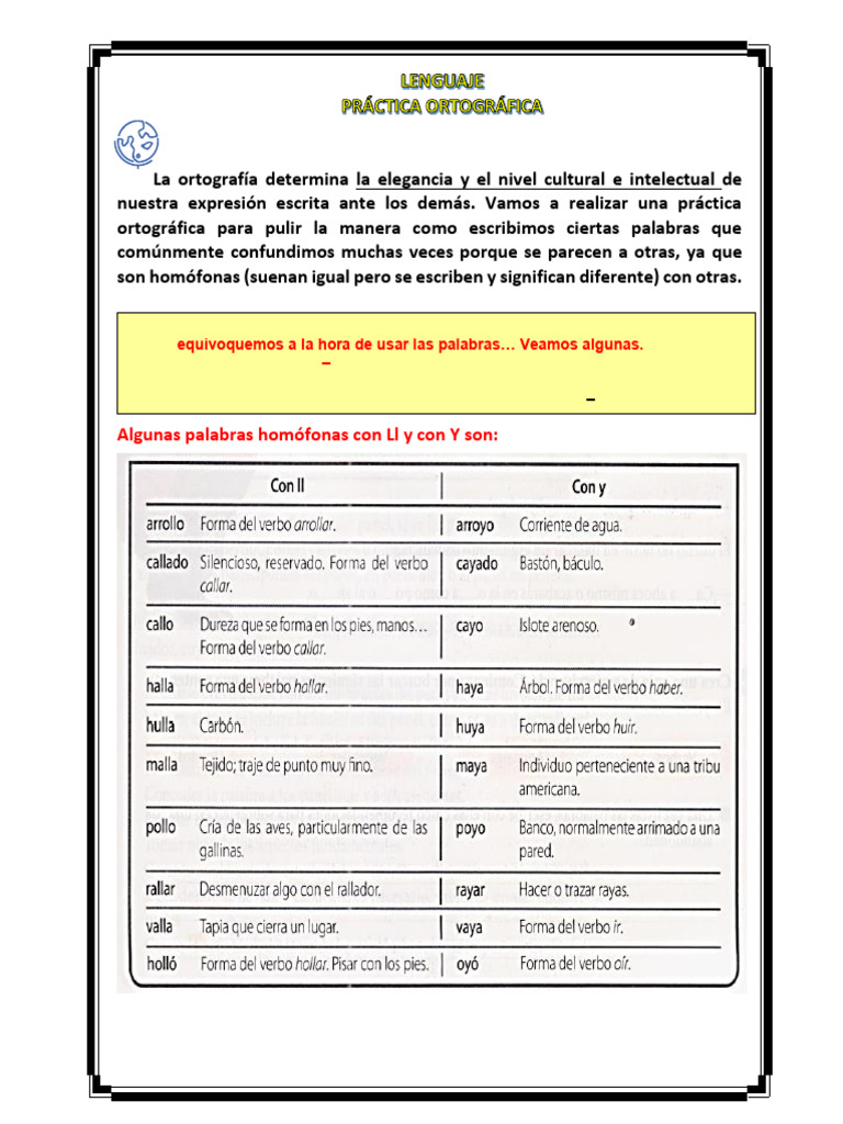 Lenguaje Guía - Ortografia | PDF | Lingüística