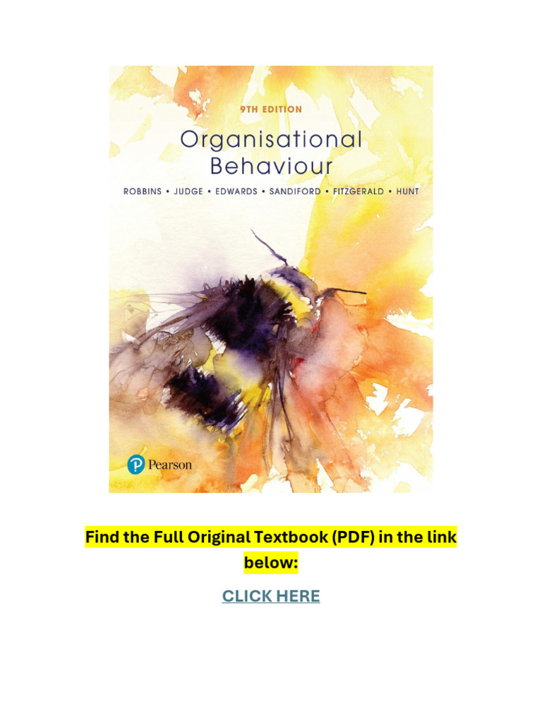 Organizational Behavior Overview 9th Ed. | PDF | Motivational | Motivation
