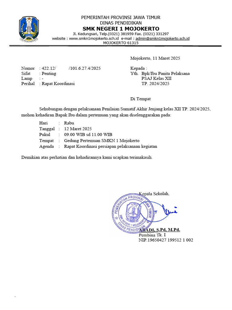 Undangan Panitia Psaj 2025 11032025 | PDF