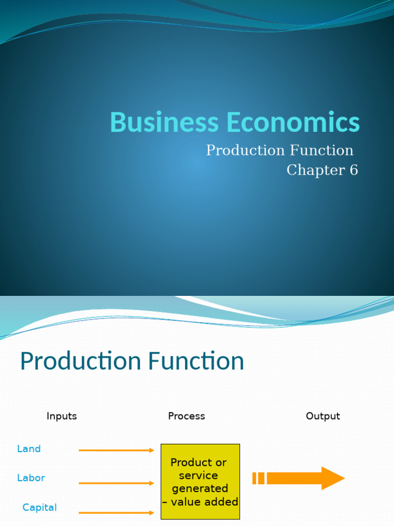 7 EMB 502 Production Function | PDF | Marginal Cost | Production Function
