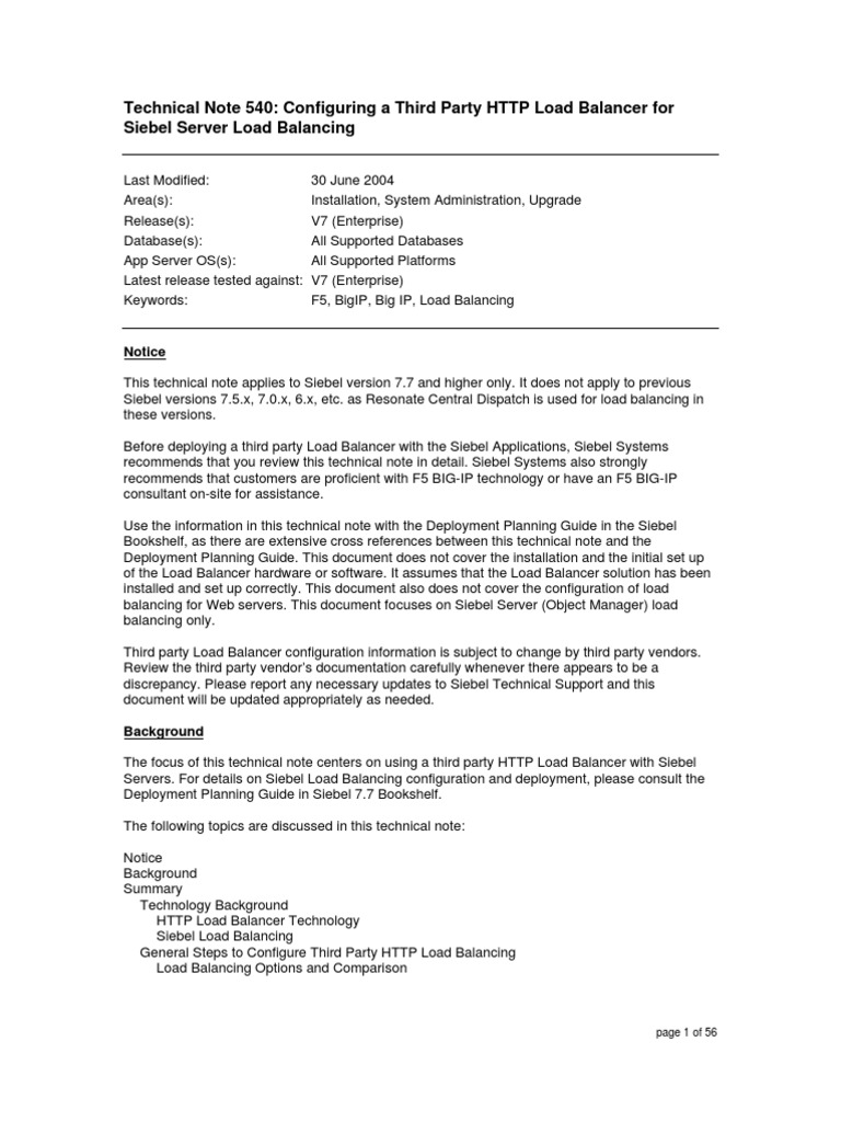 Technote540 HTTP Loadbalancing | PDF | Load Balancing (Computing) | Web ... Technote540 HTTP Loadbalancing | PDF | Load Balancing (Computing) | Web ...