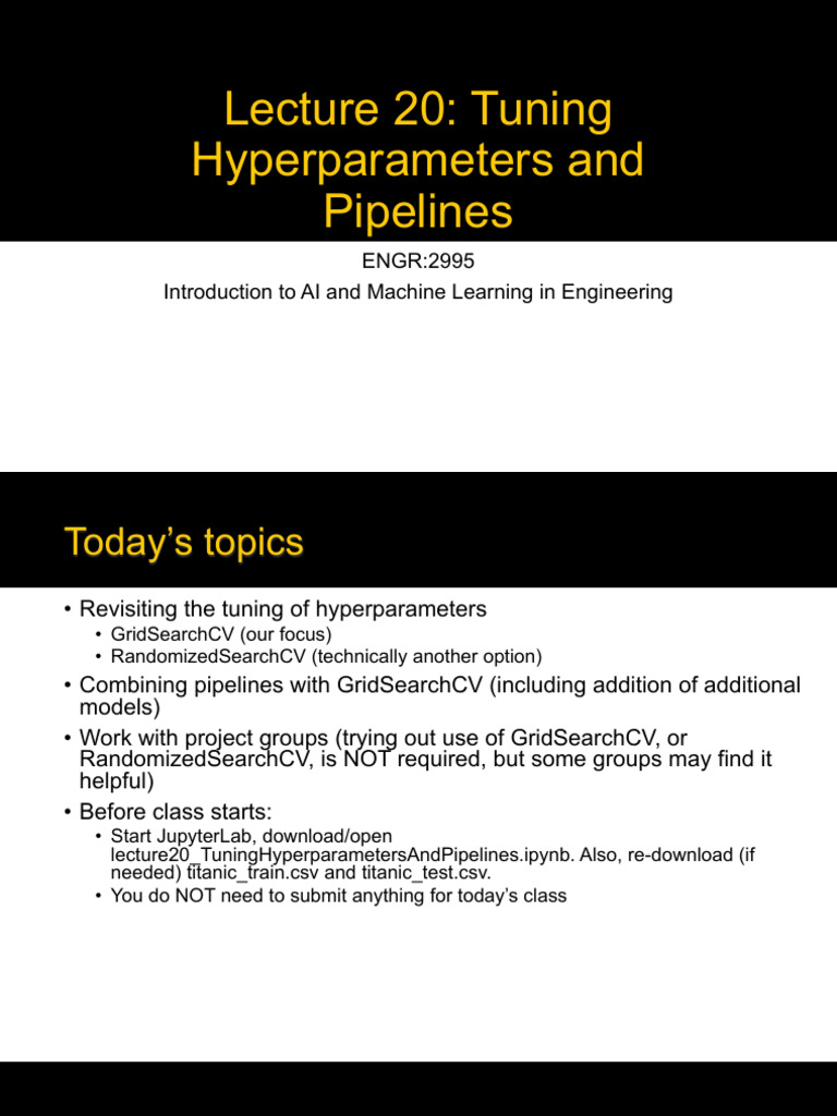 Hyperparameter Tuning with GridSearchCV | PDF | Cross Validation (Statistics) | Dependent And ...