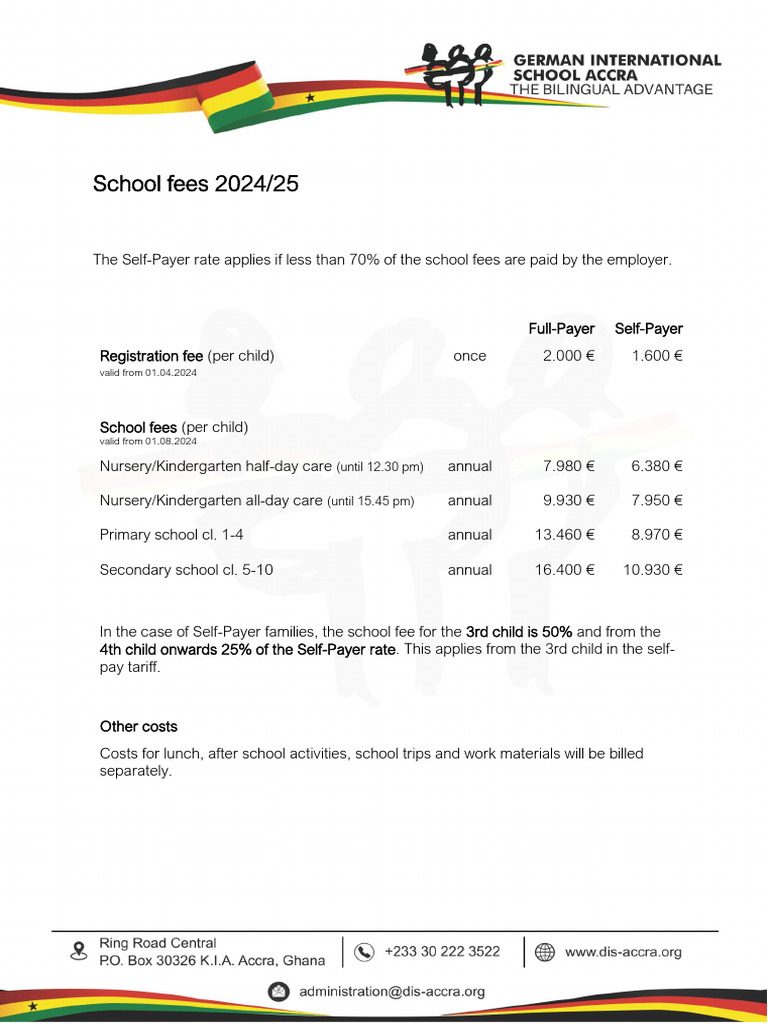 School Fees 2024-25 | PDF